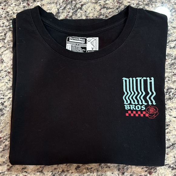 Dutch Bros | Shirts | Dutch Bros Classic Black Tshirt Rare Retro ...